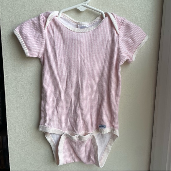 Gerber | One Pieces | Gerber Baby Pink Gingham Pattern Onesie Outfit ...